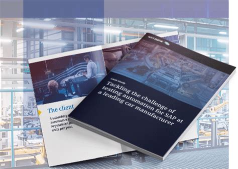 Tackling The Challenge Of Testing Automation For Sap At A Leading Car Manufacture Ntt Data