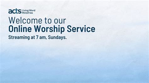 Online Worship Service July 2 2023 Acts Living Word Ministries Youtube