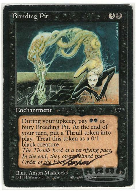 Breeding Pit Signed By Artist Anson Maddocks Mtgkingpin