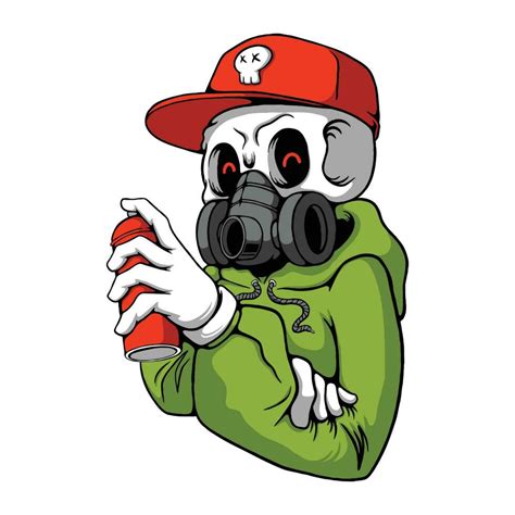 Illustration Of A Graffiti Style Skull 23827260 Vector Art At Vecteezy