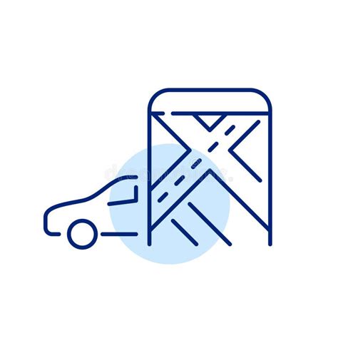Car Sharing Services Navigation Map App Pixel Perfect Icon Stock