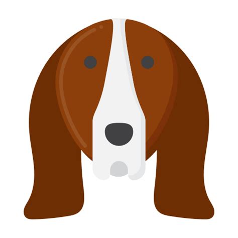 Basset Hound Generic Color Fill Icon