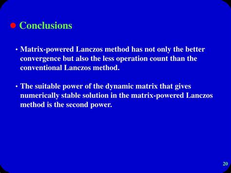Ppt Eigensolution Method For Structures Using Accelerated Lanczos