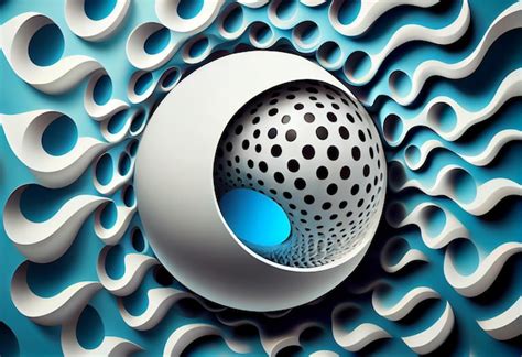 Premium Photo Visual Illusion A Ball Is Moving On Rotating Mottled