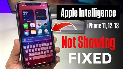 How To Fix Ios Apple Intelligence Not Showing Working Fixed Youtube