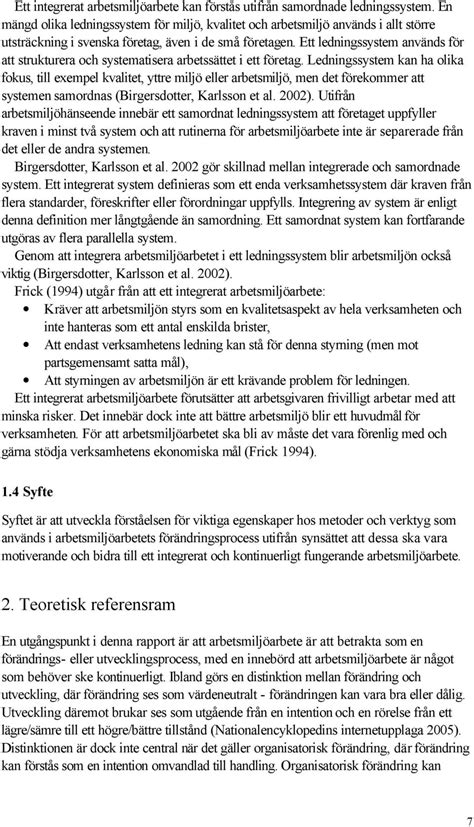 Metoder Och Verktyg För Motivation Till Och Integration Av