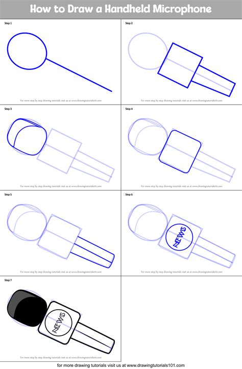 How To Draw A Microphone Really Easy Drawing Tutorial Easy Drawings Images And Photos Finder