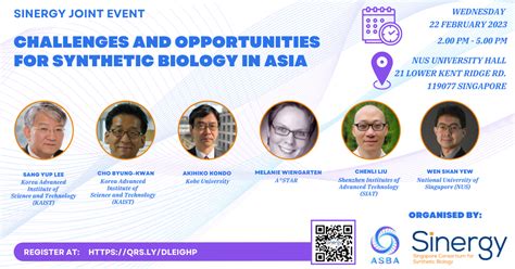 Challenges And Opportunities For Synthetic Biology In Asia Sinergy