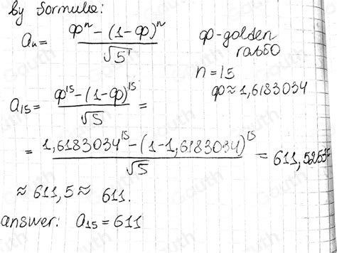 Solved Exercises Find The Exact Nth Term Of Fibonacci Sequence Using