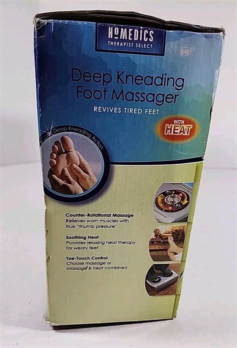 Homedics Deep Kneading Foot Massager With Heat Cp Fmcr1 New In Box Ebay