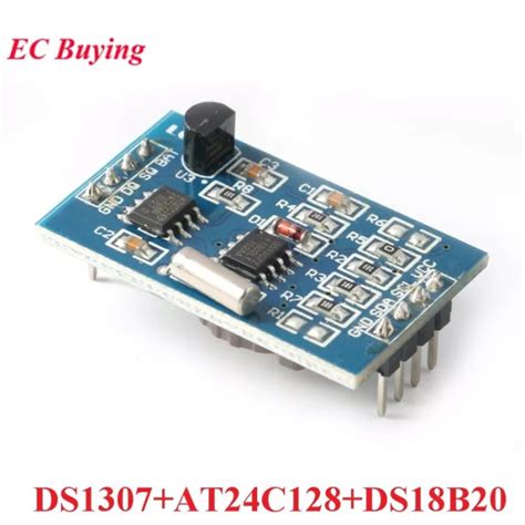 Jual Ds1307 At24c128 Ds18b20 Eeprom Storage Digital Sensor Module 3 In