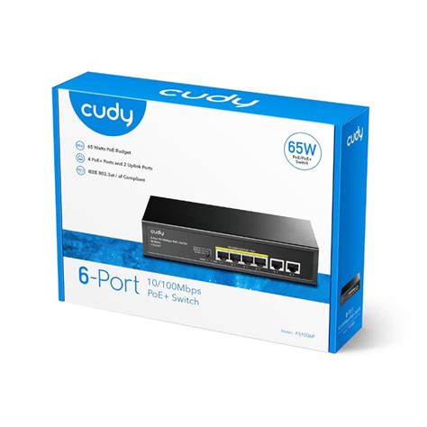 Cudy 6 Port Ethernet Unmanaged Switch 4 Ports Poe Matrix Warehouse