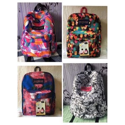 Js Backpack Floral Hearts Galaxy Blue Regular Fabrics Shopee Philippines