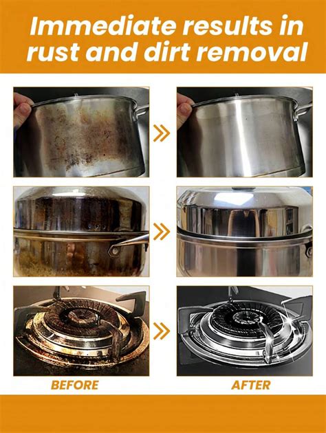 Stainless Steel Cleaning Paste Kit Kitchen Dirt Cleaning Set Effectively Clean Pots Pans