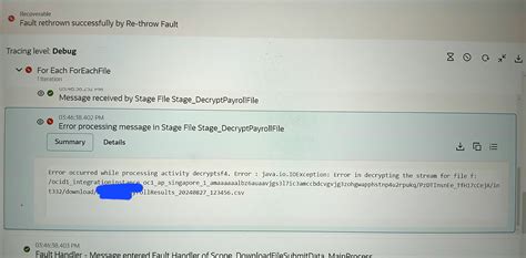 Soalicious Oic Error Occurred While Processing Activity Decryptsf4 Error