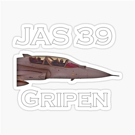 Saab Jas 39 Gripen Sticker By Dudutbrito Redbubble