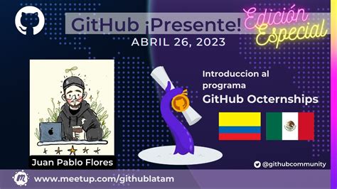 Event In Spanish Github Octernships Youtube