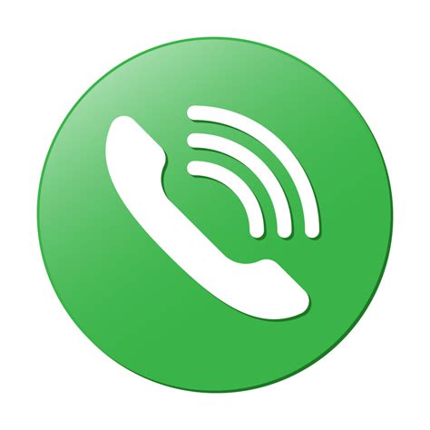 Trendy Telephone Icon Flat Style Receive Phone Call Design Element