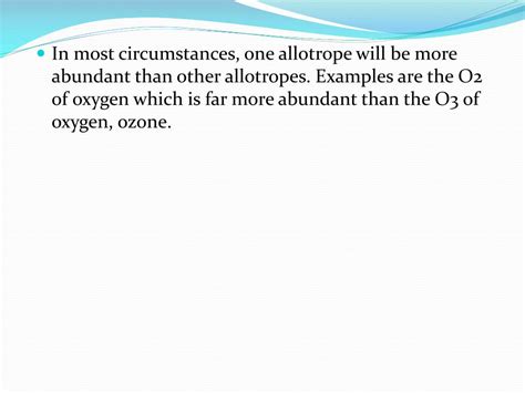 Allotropes Of Oxygen