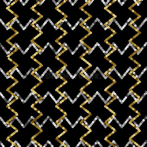 Sequins Vector Seamless Pattern Abstract Check Repeat Background Stock