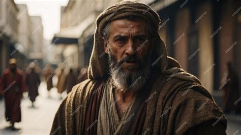 Pharisee In The Street Old Testament Biblical Scene Premium Ai