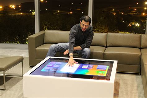 Revolutionizing Living Spaces Smart Dual Function Coffee Table With Immersive Touchscreen