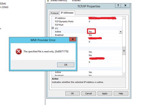 Sql Configuration Manager Gives The Specified File Is Read Only
