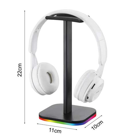 Stojak Na S Uchawki Nauszne Gamingowe Podstawka Uchwyt Z Pod Wietleniem Rgb Led Czarny Kom Pl