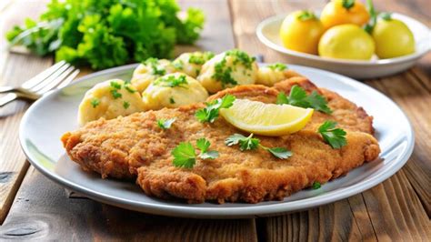 Traditional German Schnitzel Cutlet 4k Hd Photo Premium Ai Generated Image