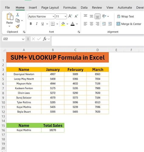 Sumvlookup Formula In Excel With Examples Pk An Excel Expert