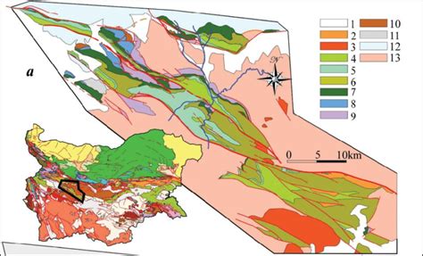 Geological Sketch Map Of The Studied Area Modified From Iliev