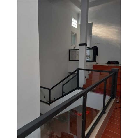 Jual Railing Kaca Rangka Besi Hollow Galvanis Shopee Indonesia