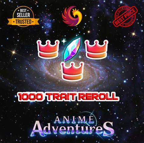 Anime Adventures 1000 Trait Reroll GIFT Instant Delivery
