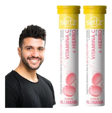 Vitamina C Hierro Seltz Tableta Efervescente Toronja 2 Tubos