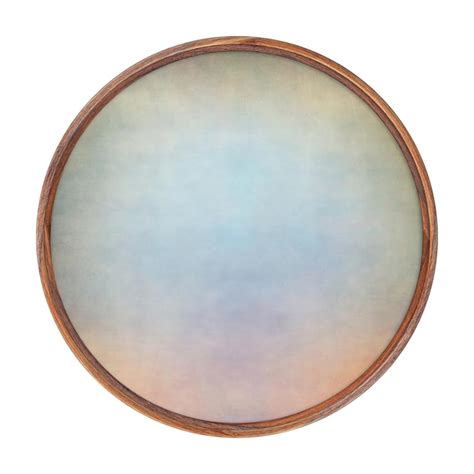 Premium Photo Wooden Brown Frame Empty Square Frame With Colored