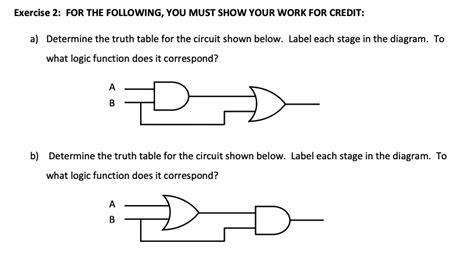 Xercise 2 For The Following You Must Show Your Work