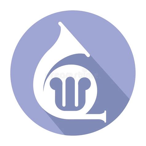 Isolated Trumpet Icon Flat Design Musical Instrument Vector Stock