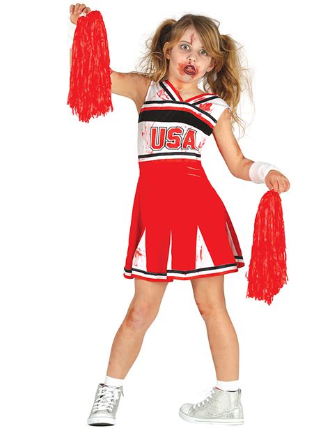 Déguisement Zombie Pompom Girl Fille Halloween Deguisetoi
