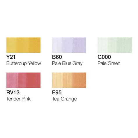 Copic Ciao Set 5 1 Pastels Eshal Store