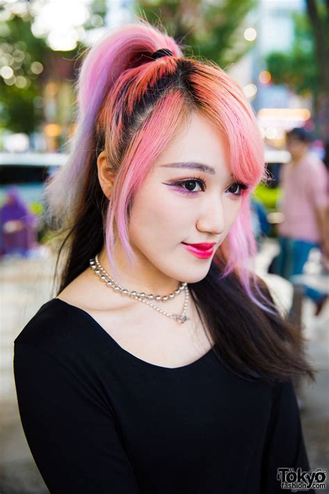 Moth In Lilac Guitarist In All Black Harajuku Street Style W Dholic
