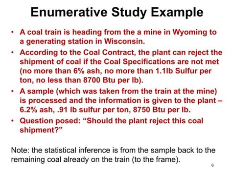 Analytic Vs Enumerative Studies Ppt