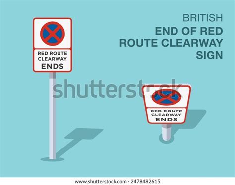 Traffic Regulation Rules Isolated British End Stock Vector Royalty