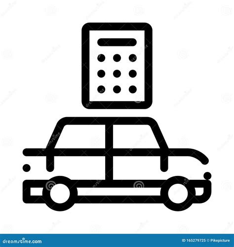 Smart Car Key Icon Vector Outline Illustration Stock Vector Illustration Of Motorcycle Safe