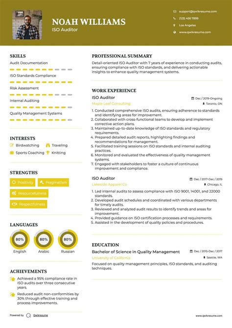 10 Iso Auditor Resume Samples And Templates For 2025