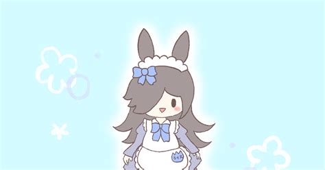 ウマ娘プリティーダービー メイドライスちゃん「おかえりなさいませ。お兄さま。お姉さま。」 せるのイラスト Pixiv