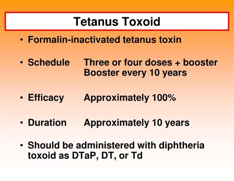 Ppt Tetanus And Tetanus Toxoid Powerpoint Presentation Free Download