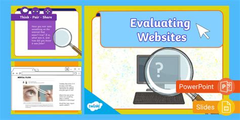 NEW Evaluating Websites PowerPoint Google Slides For 6th 8th