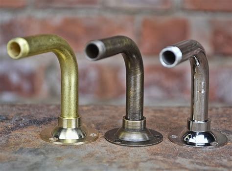 Small Pipe Flange Antique Brass