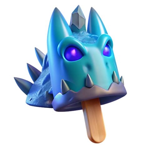 Frozen Dragon Popsicle 3d Render 56552746 Png
