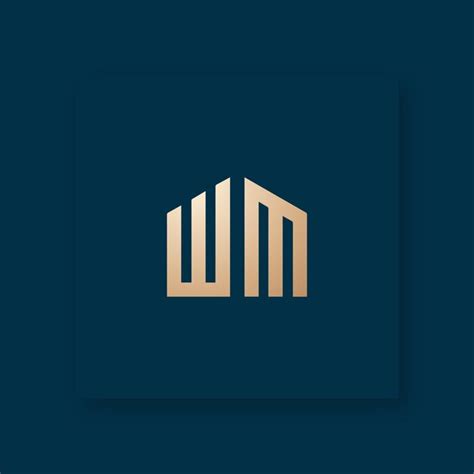 Premium Vector Luxury And Modern Wm Letter Logo Design